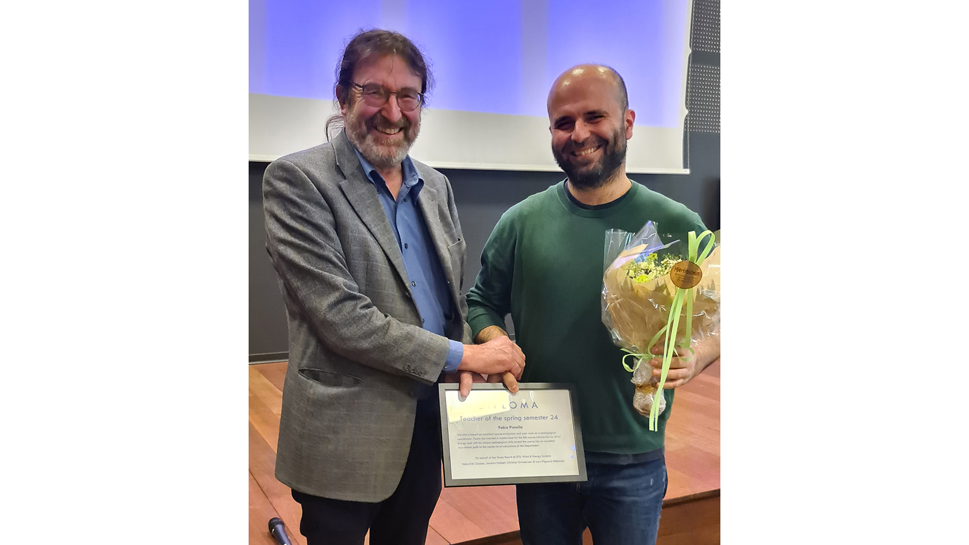 Teacher of the Semester Fabio Pierella