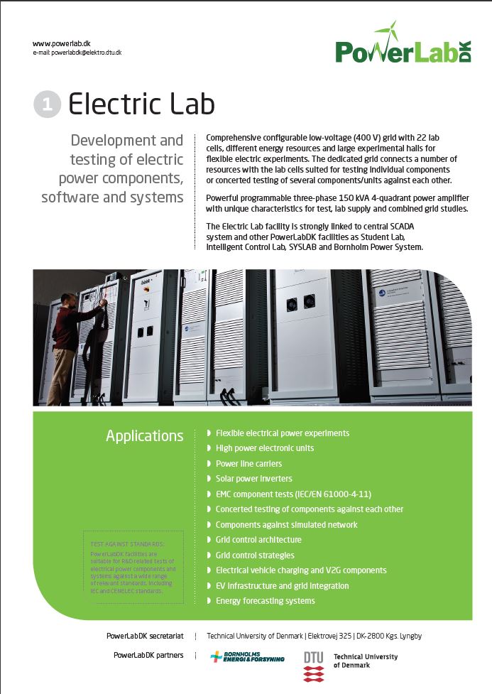 Electric Lab - DTU Wind and Energy Systems