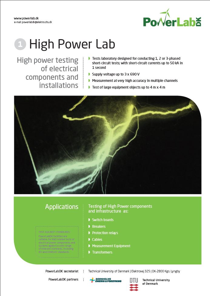 High Power Lab - DTU Wind and Energy Systems