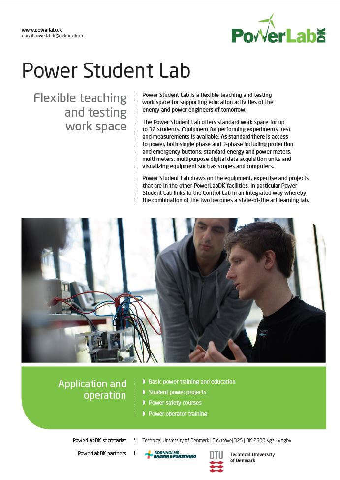 Power Student Labs - DTU Wind and Energy Systems